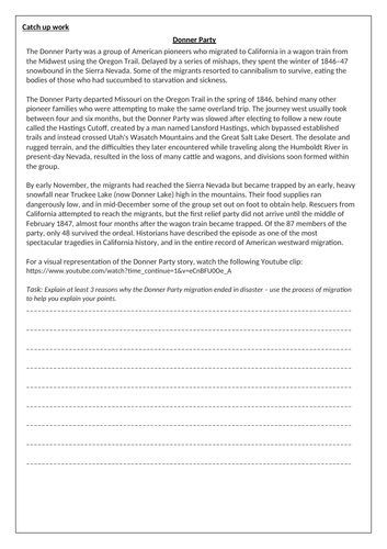 GCSE Edexcel American West Catch Up Resources | Teaching Resources