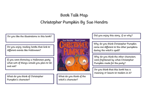 Christopher Pumpkin- Book Talk Maps | Teaching Resources