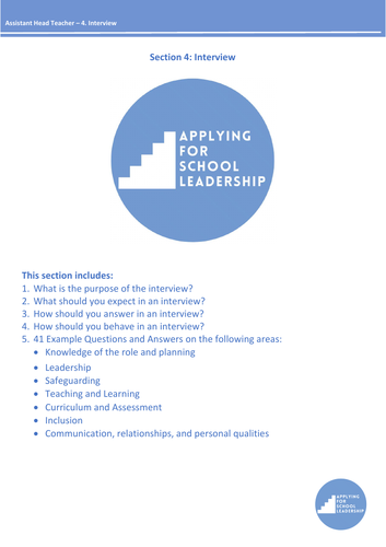 Complete Assistant Headteacher Application Preparation Pack | Teaching ...