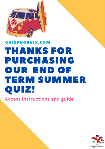 End of term summer quiz | Teaching Resources