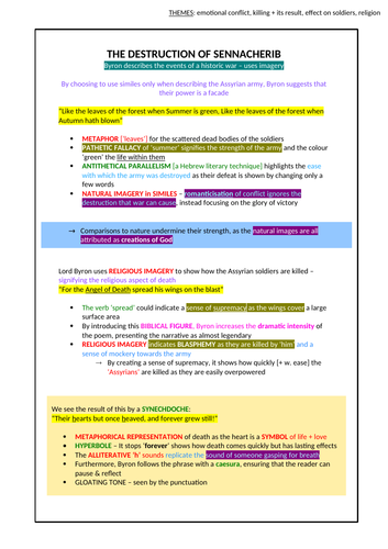 GCSE OCR Poetry Anthology - Power + Conflict | Teaching Resources