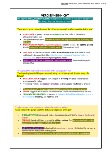 GCSE OCR Poetry Anthology - Power + Conflict | Teaching Resources