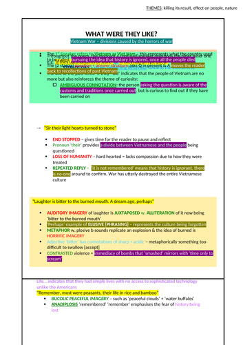 GCSE OCR Poetry Anthology - Power + Conflict | Teaching Resources