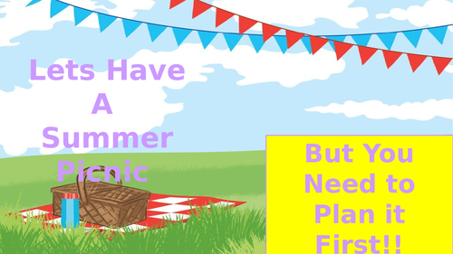 Plan A Summer Picnic | Teaching Resources
