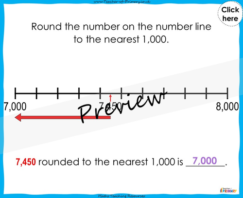 Rounding to the Nearest 1,000 - Year 4 | Teaching Resources