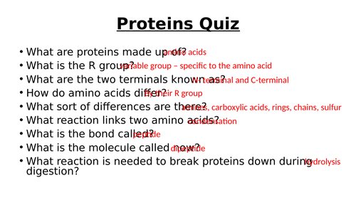 A-Level AQA Biology - Enzymes Theory | Teaching Resources