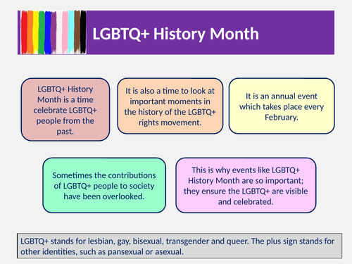 1. LGBT+ History Month Assembly | Teaching Resources