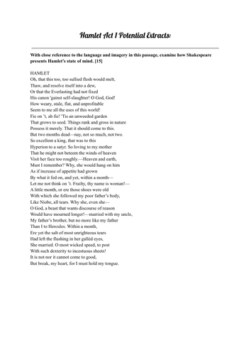 Hamlet Bundle | Teaching Resources