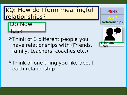 Year 7 PSHE Relationships bundle | Teaching Resources