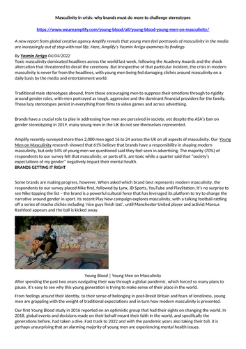 AQA A Level Media Studies GQ Magazine | Teaching Resources