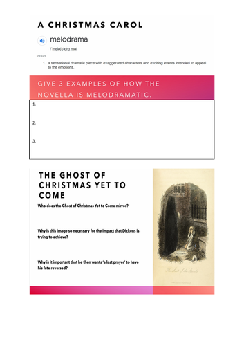 A Christmas Carol: Symbols & Motifs Revision | Teaching Resources