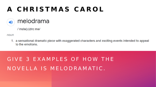 A Christmas Carol: Symbols & Motifs Revision | Teaching Resources