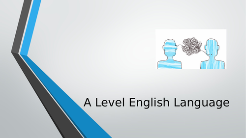 Intro to AQA A Level English Language Info Slides | Teaching Resources