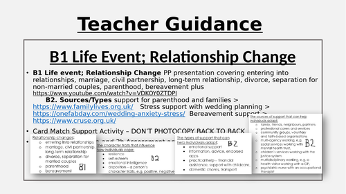 BTEC Tech Award HSC Component 1 B1 Relationships 2024-2025 | Teaching ...