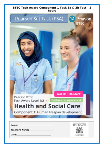 BTEC Tech Award HSC Component 1 B1 Relationships 2024-2025 | Teaching ...