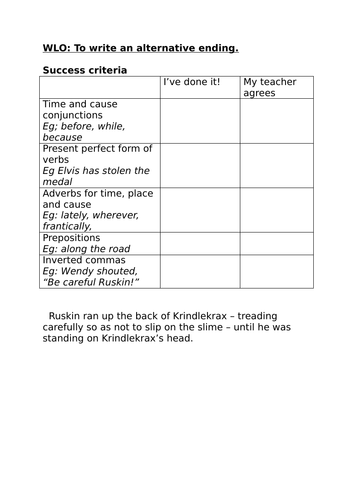 Krindlekrax by Philip Ridley - English Unit | Teaching Resources