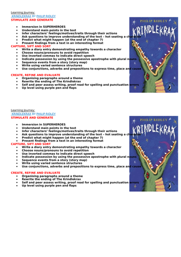 Krindlekrax by Philip Ridley - English Unit | Teaching Resources