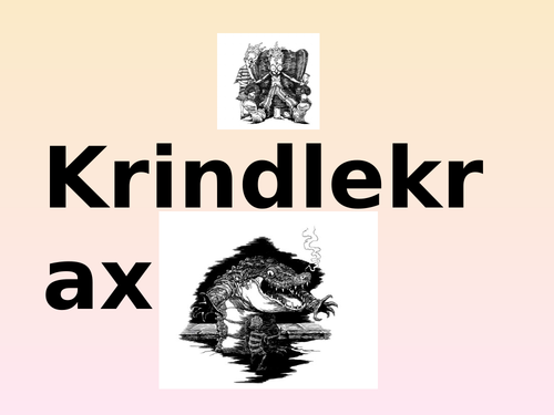 Krindlekrax by Philip Ridley - English Unit | Teaching Resources