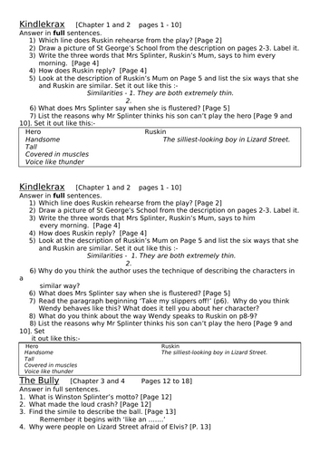 Krindlekrax by Philip Ridley - English Unit | Teaching Resources