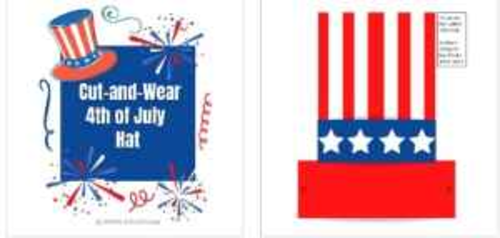 4th of July : Cut-and-Wear Hat | Teaching Resources