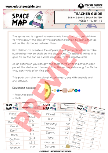 Our Solar System: Planet Distances & Size | Teaching Resources