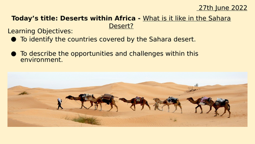 What is it like in the Sahara Desert? | Teaching Resources
