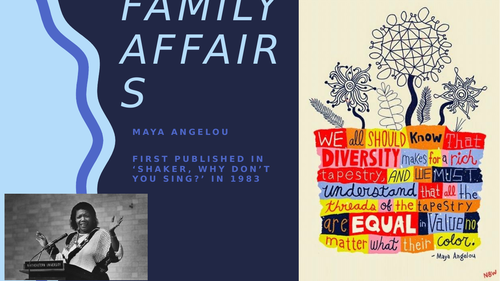 Maya Angelou 'And Still I Rise' - scheme of work for A Level NEA ...