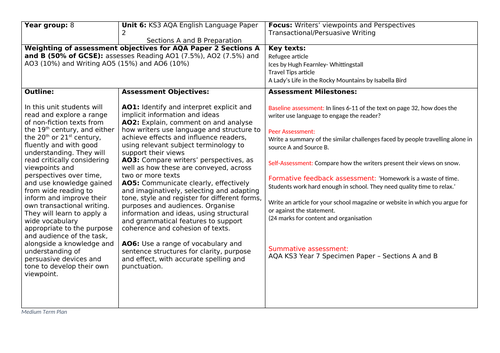 AQA Non-Fiction Texts KS3 English Language. | Teaching Resources