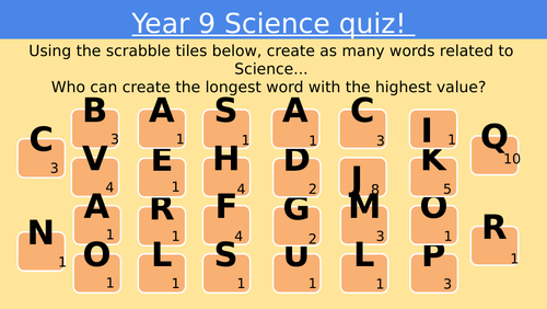Biology (End of term) Quiz! | Teaching Resources