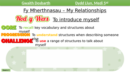 CA4 Fy Mherthnasau - KS4 Welsh/Cymraeg ail Iaith | Teaching Resources