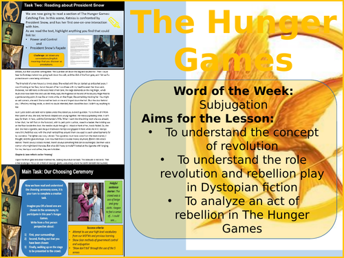 The Hunger Games: Rebellion & Revolution | Teaching Resources