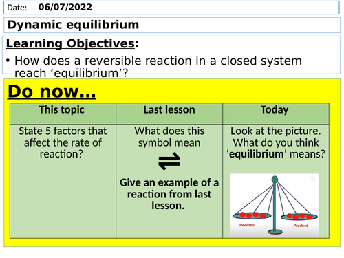AQA GCSE Rates of Reaction | Teaching Resources