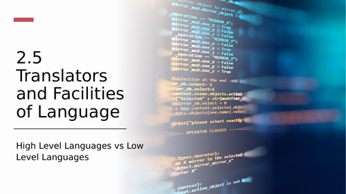 High Level vs Low Level Languages | Teaching Resources