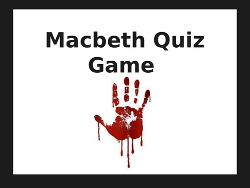 Macbeth 'Catchphrase 'Riddle' Solving Reveal Quiz - 20 Questions ...