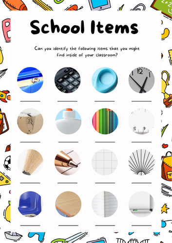 5X Back to School Games Quiz Bundle - Scavenger Hunt, Bingo, Picture ...