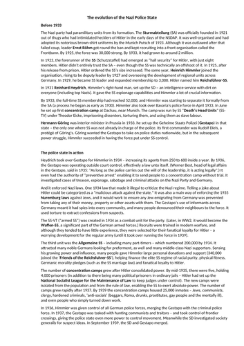 Life in Nazi Germany: The security state | Teaching Resources