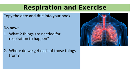 Exercise and Respiration - AQA Entry Level Certificate - Component 1 ...