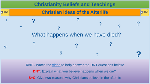Christian ideas of the afterlife - AQA - Religious Studies GCSE ...