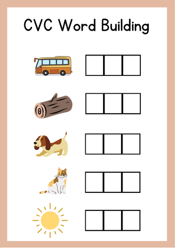 CVC Word Building | Teaching Resources