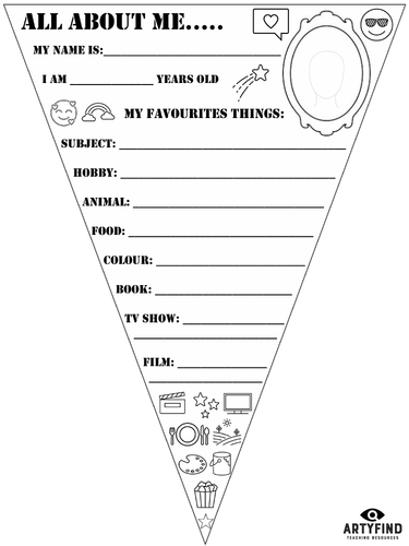 Transition - 'All About Me' Bunting - Key Stage 2 & 3 | Teaching Resources