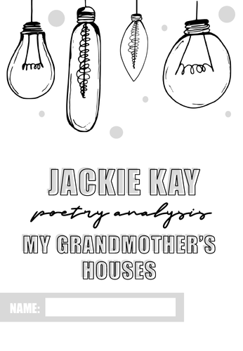My Grandmother's Houses Jackie Kay Poetry CAIE worksheets + answer key ...