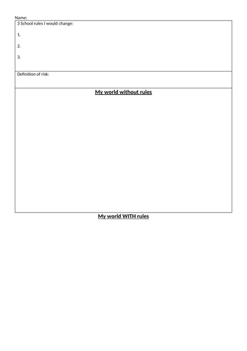 How rules keep us safe PSHE lesson | Teaching Resources