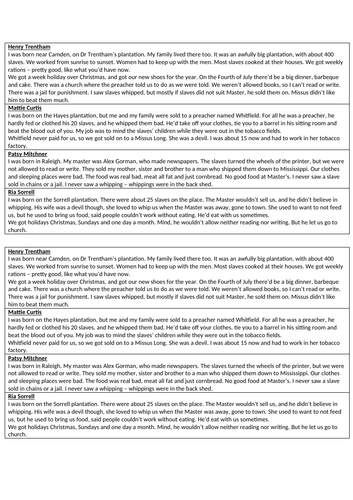 The Middle Passage | Teaching Resources