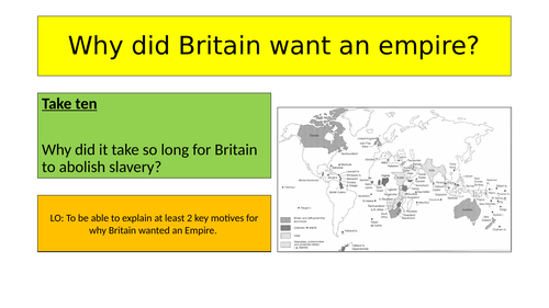 Why did Britain want an empire? | Teaching Resources