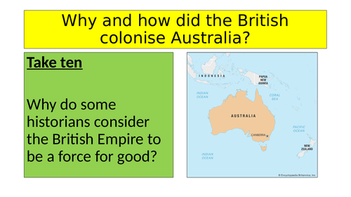 Why did the British colonise Australia? | Teaching Resources