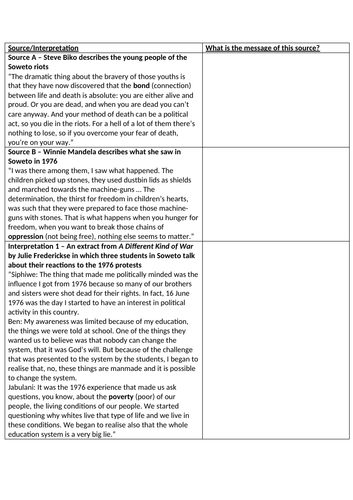 What happened at the Soweto Uprising? | Teaching Resources