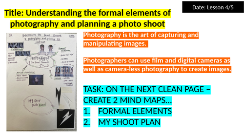 Understanding the formal elements of photography and planning a ...