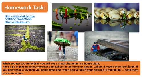 Photography Homework | Teaching Resources
