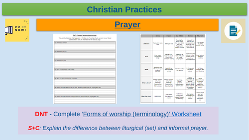 Prayer - AQA - Religious Studies GCSE | Teaching Resources
