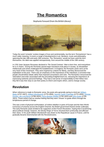 John Keats - 20 lessons for A Level English Lit (Edexcel - Poetry unit ...